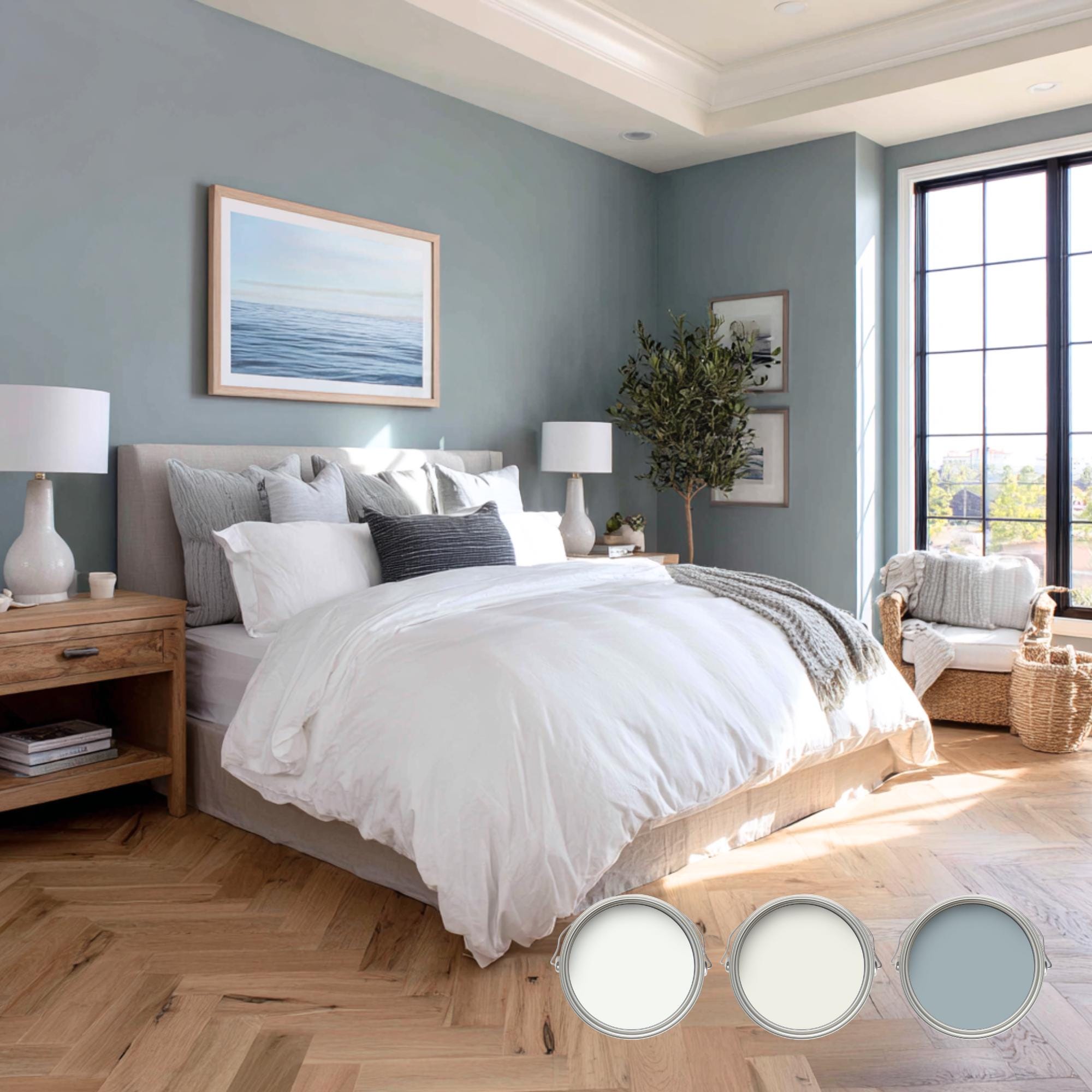 Ocean Color Palette Benjamin Moore Blue Green Kitchen Cabinet Color ...