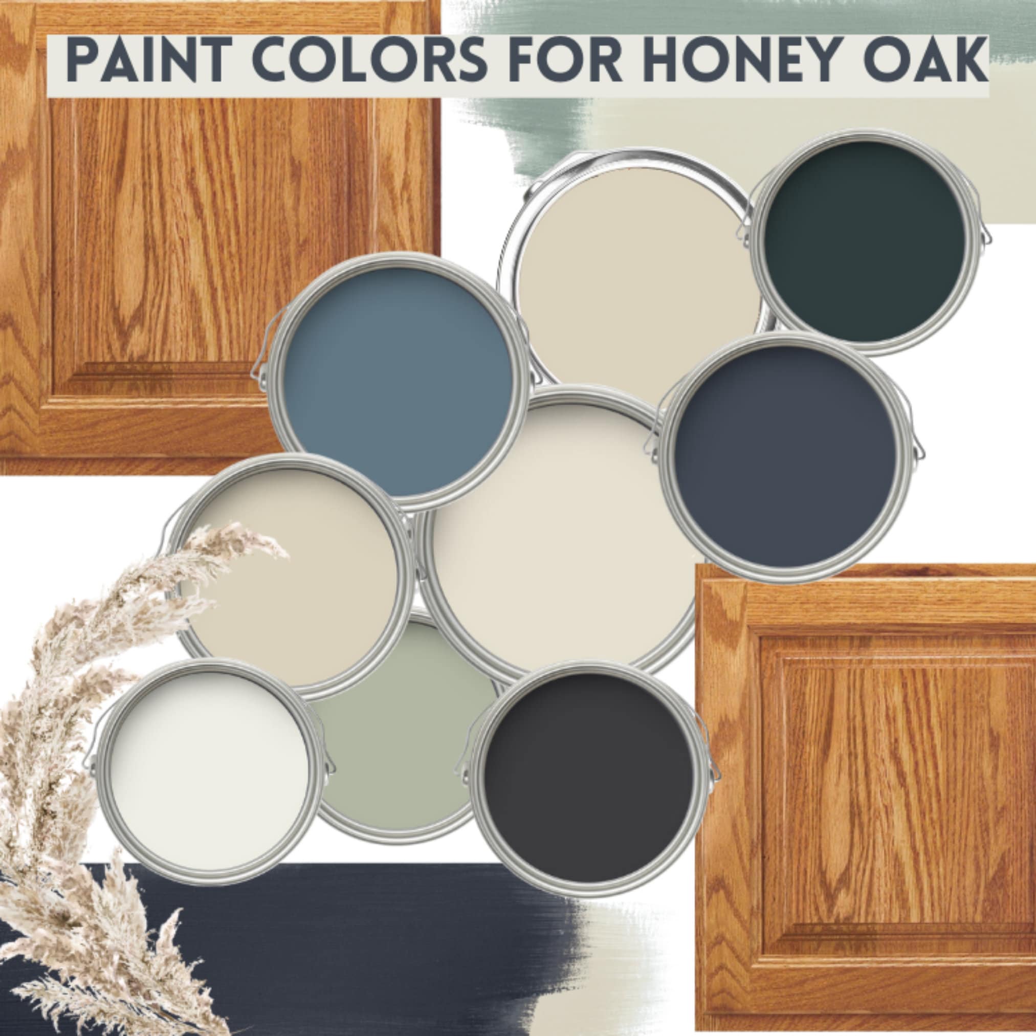 Benjamin Moore Paint Color Palette Honey Oak Whole House Warm Neutral Paint Scheme Moody ...