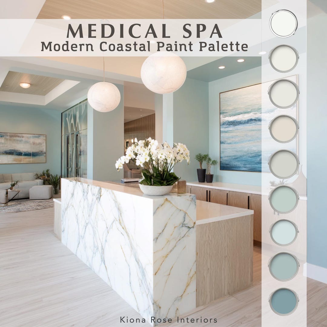 Dental Clinic Interior Design Color Palette for Orthodontic Reception ...