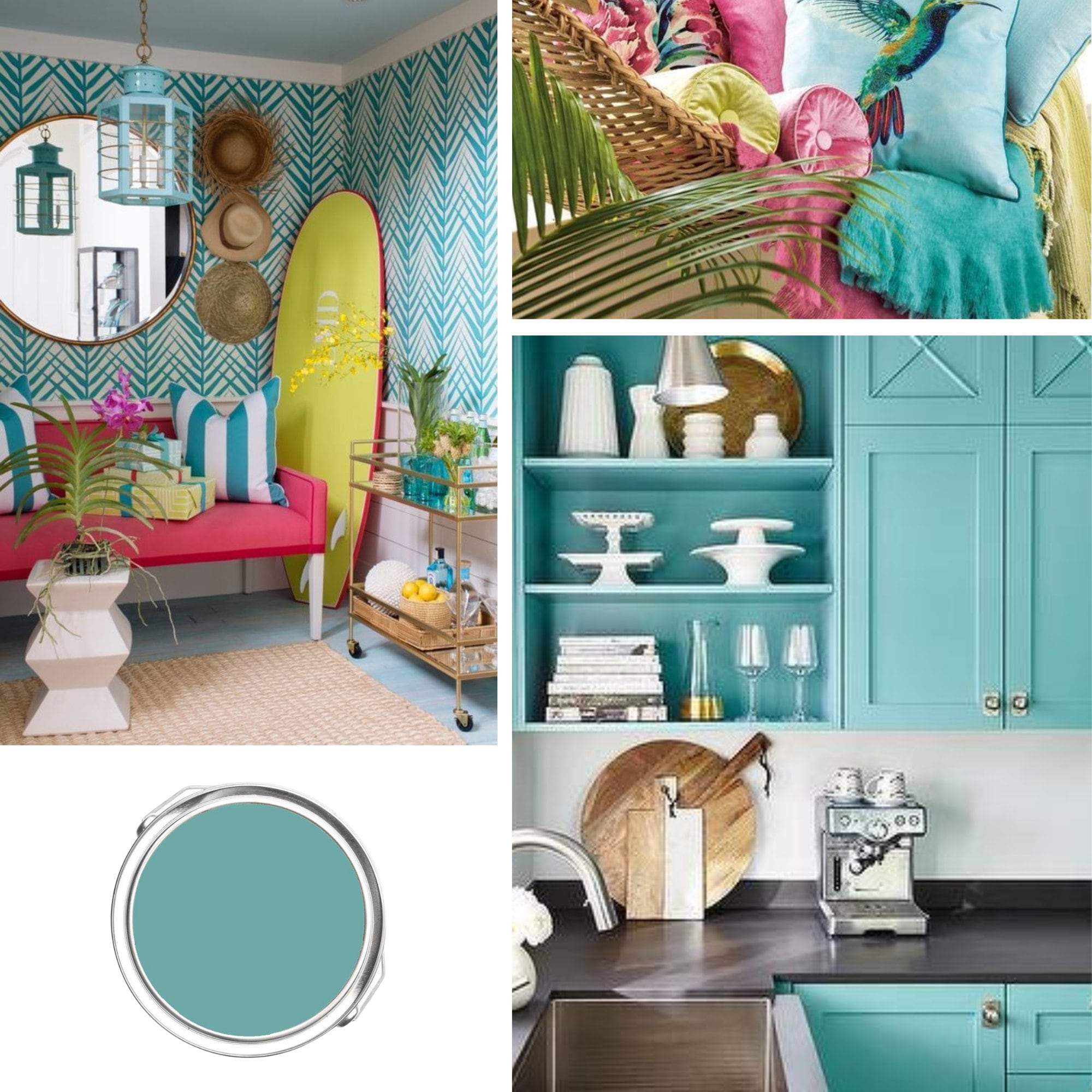 Tropical Paint Caribbean Benjamin Moore Paint Palette Bedroom Green ...