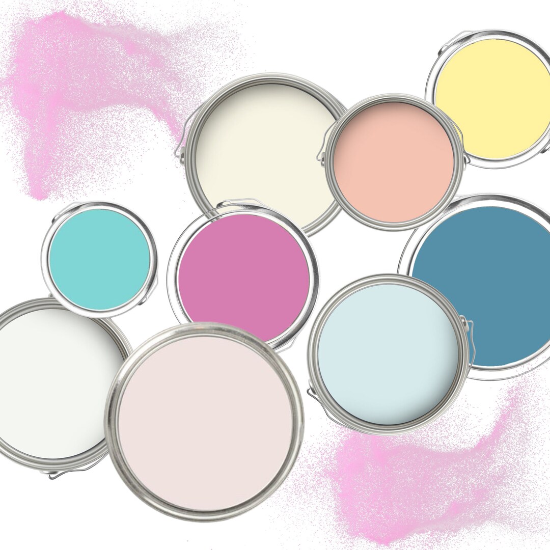 Girls Bedroom Paint Color Palette Pink Paint Scheme Girl Playroom Decor ...