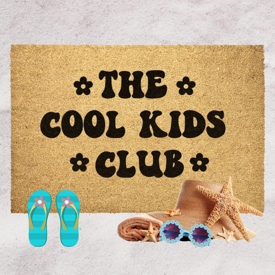 Playhouse Decor Personalized Welcome Mat Kid Clubhouse Doormat Outdoor ...