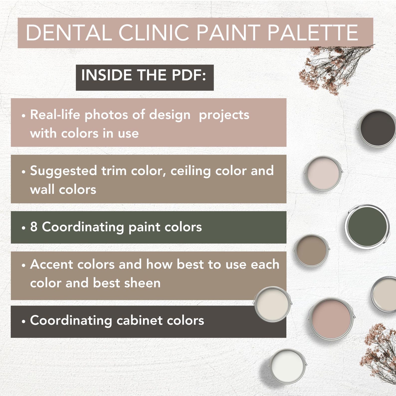 Dental Office Color Palette Waiting Room Design Dental Clinic Paint ...