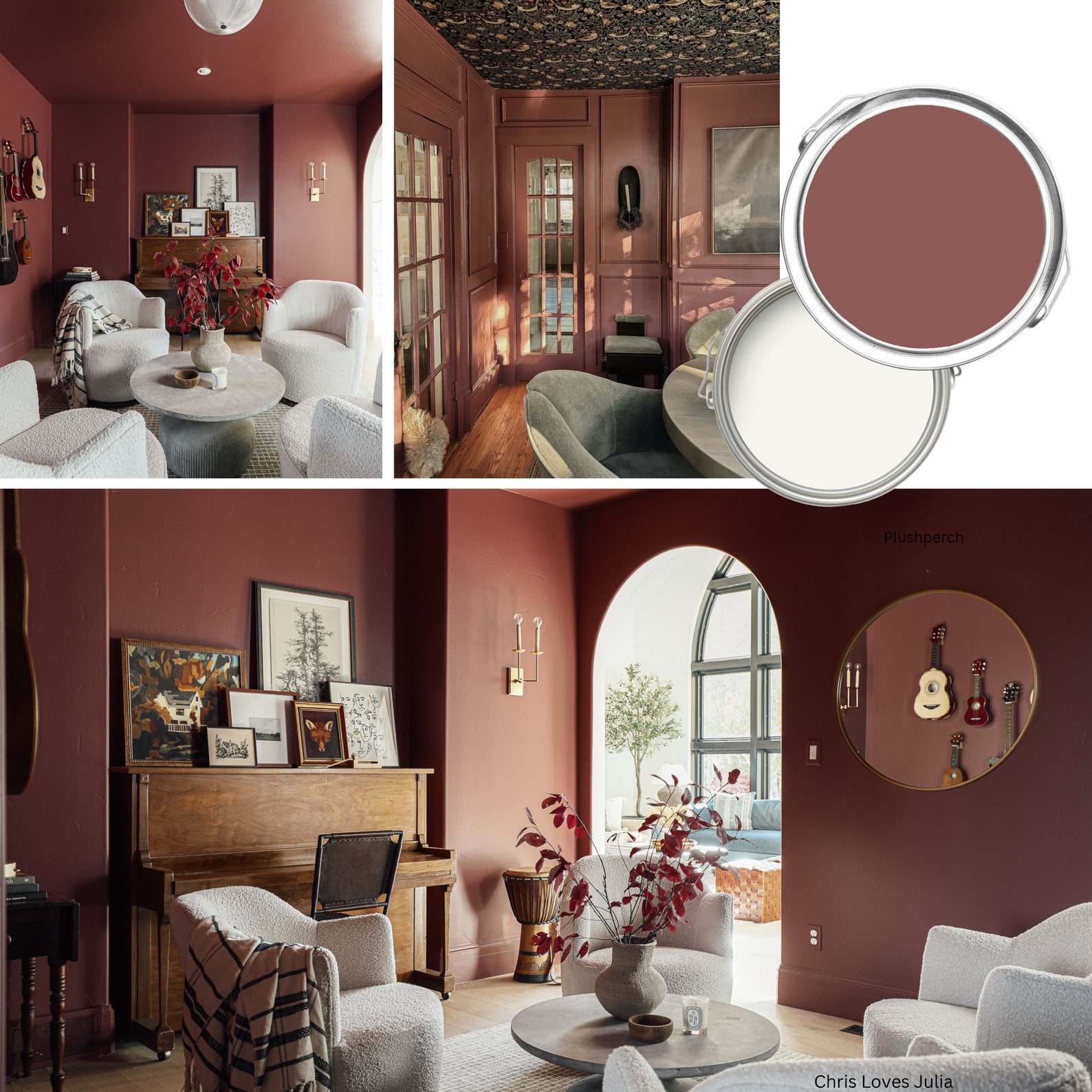 Benjamin Moore RED Paint Palette Red Bedroom Decor Burgundy Paint ...