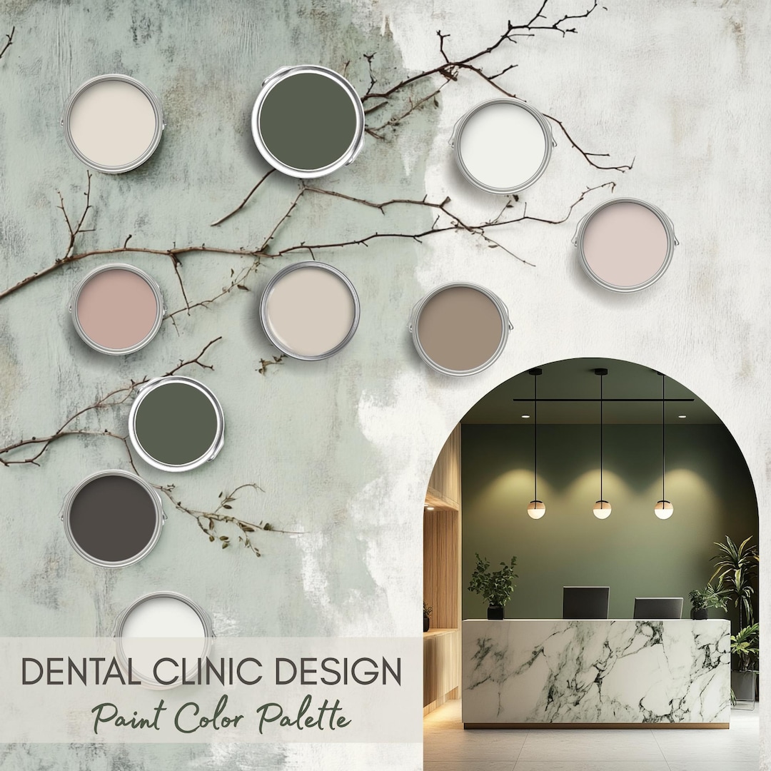 Dental Office Color Palette Waiting Room Design Dental Clinic Paint ...