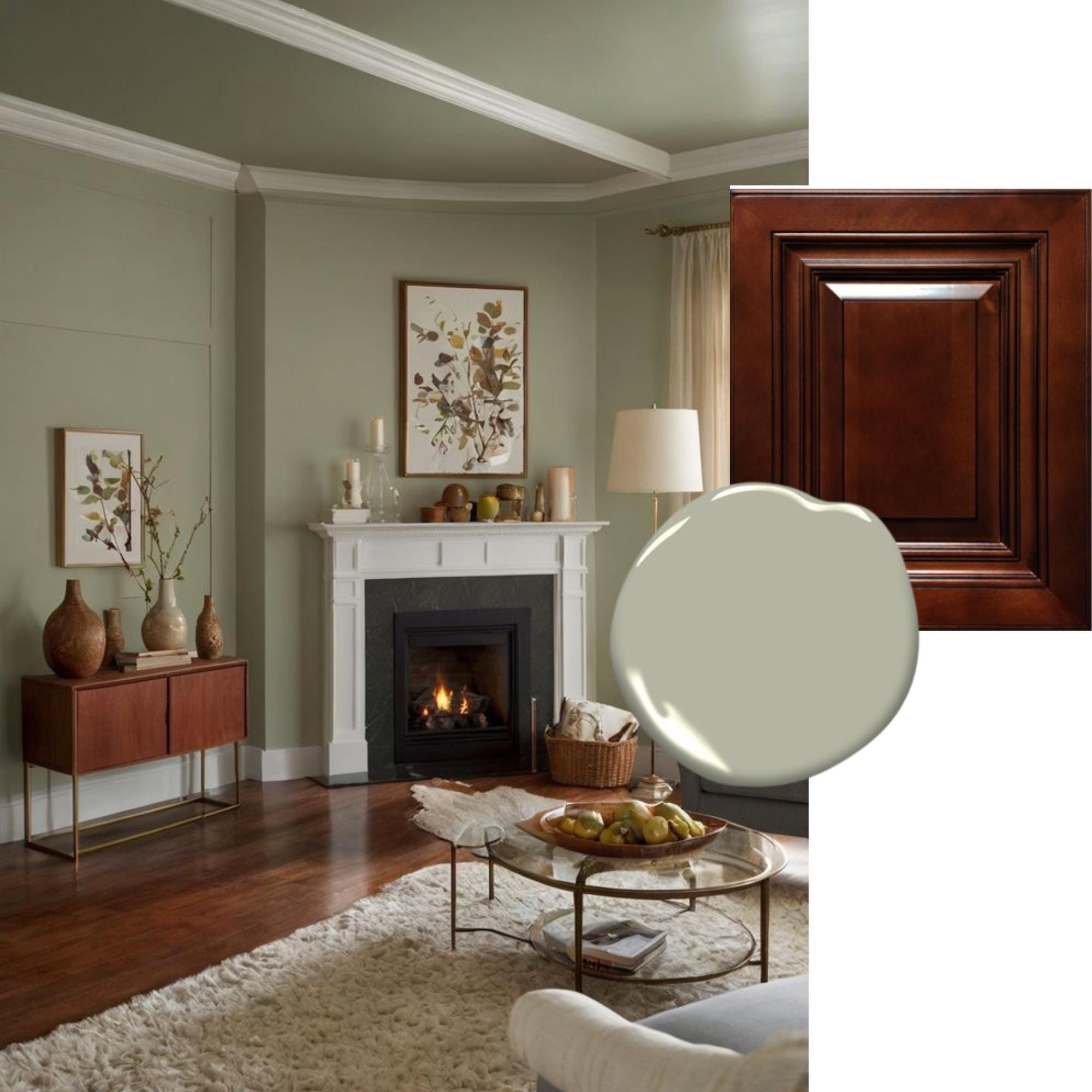 Cherry Wood Paint Color Palette for Dark Red Wood Floor Benjamin Moore ...