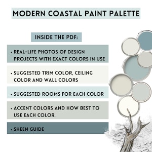 Benjamin Moore Coastal Palette Blue Paint Scheme Beach House Color ...