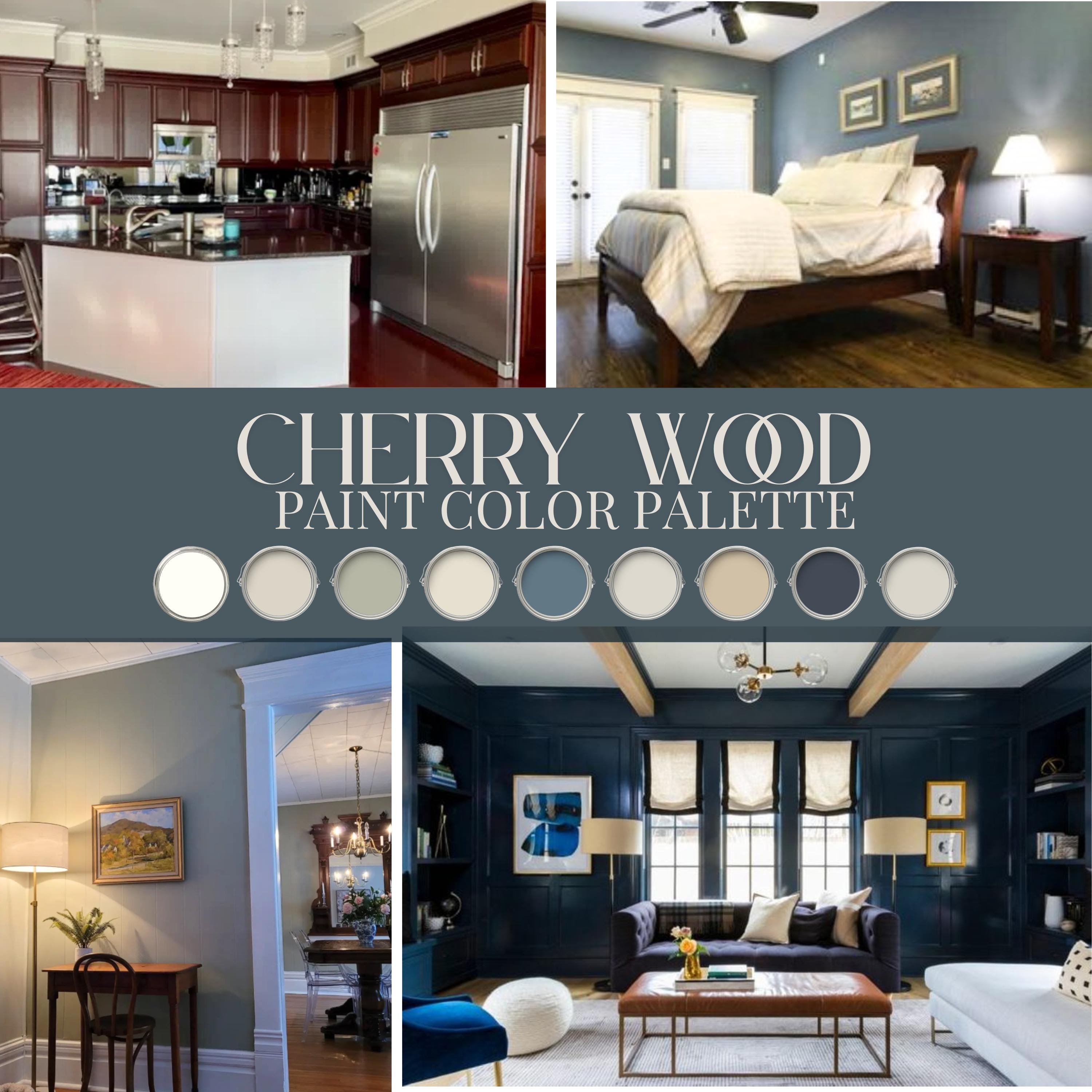 Best Paint Color for Cherry Cabinets Mahogany Paint Color Palette ...