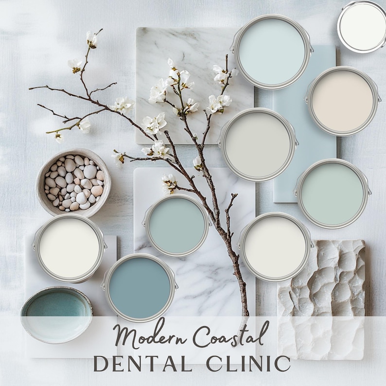 Pediatric Dental Office Design Benjamin Moore Paint Color Palette for ...