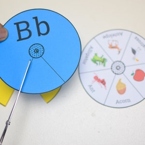Alphabet Spinners. ABC Printable Craft for Toddlers. Preschool ABC ...