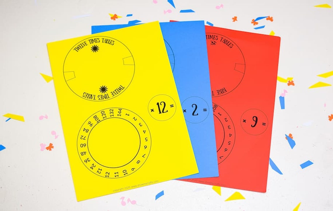 Times Tables Spinners. Multiplication Wheel. Times Table Chart. Maths ...