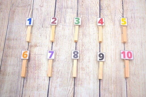 Number Matching Game Printable. Counting Worksheets 1-20. Shape ...