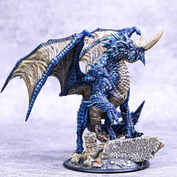 Dnd Blue Dragon Miniature - Etsy