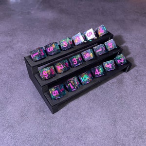 DND Dice Display Shelf Dice Holder for Dice Collectors Dungeons and ...