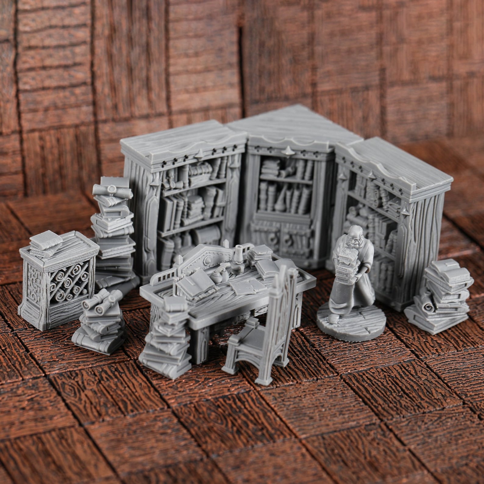 DND Library Furniture Set - Dnd Miniature Terrain Immersive Role ...