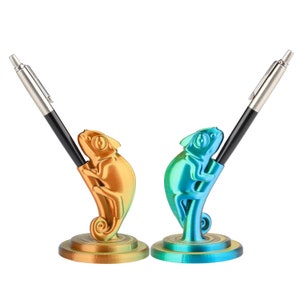 Minimalistic Desk Organizer: Handcrafted Chameleon Pen Holder for ...
