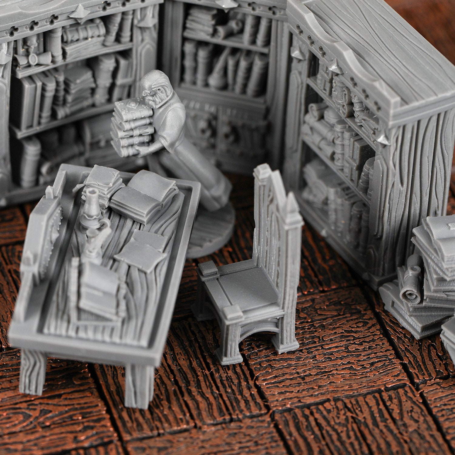 DND Library Furniture Set - Dnd Miniature Terrain Immersive Role ...