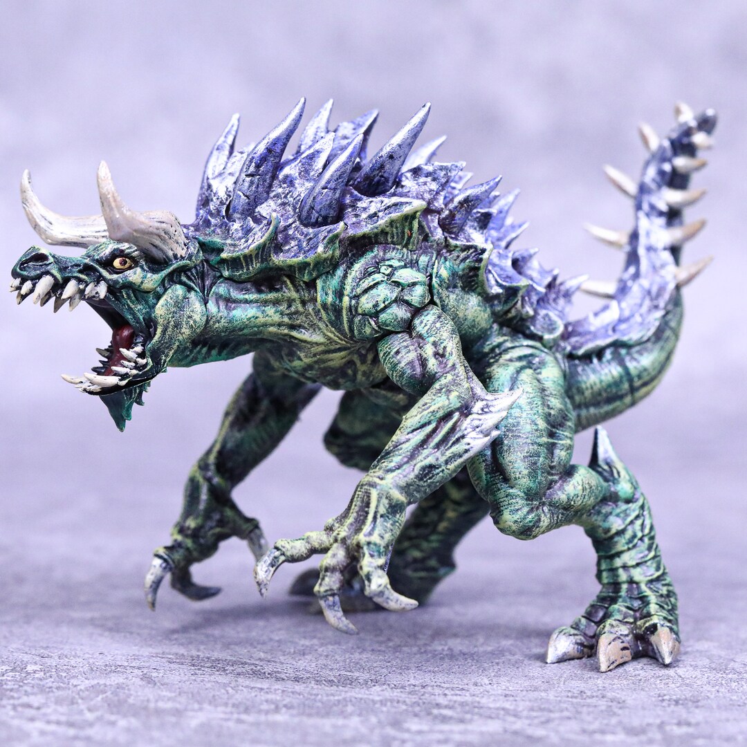 Painted Tarrasque DND Monster Miniature 3D Printed DND Minis 28mm 32mm ...