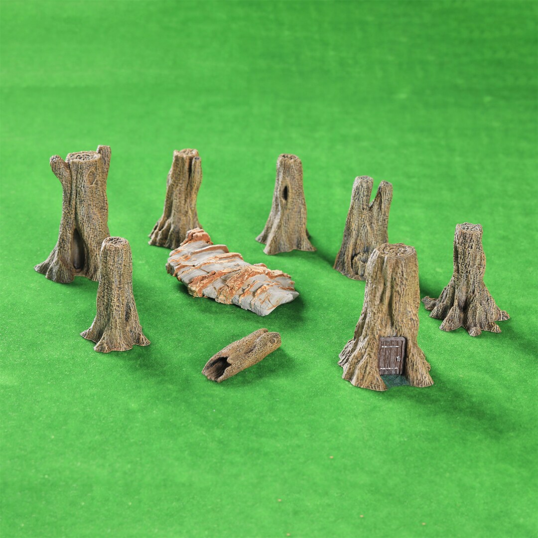 DND Trees Forest Set Tree Stump Scatter Terrain Scenery 3D - Etsy