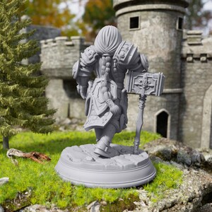 Female Dwarf Miniature, great Home Decor and Gift for Dungeons and ...