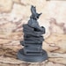 Dragon Reading Book Statue, 3D Printed Resin Art Sculpture, Outdoor ...
