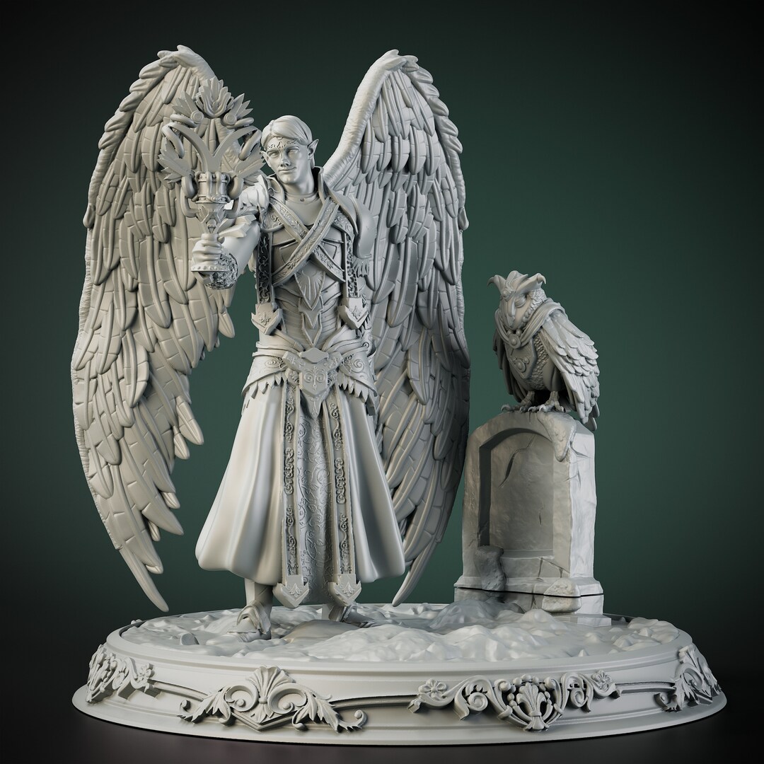 DND Elf Miniature, 32mm/75mm Minaiture, Dungeons and Dragons Miniatures ...