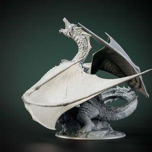3d Printed Adult Brine Dragon Resin Miniature for Tabletop Rpgs ...