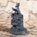 Dragon Reading Book Statue, 3D Printed Resin Art Sculpture, Outdoor ...