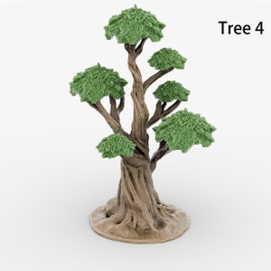 Dnd Tree Terrain, Gnarly Tree Wargaming Tabletop Scatter Terrain ...