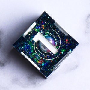 Galaxy Dice Set DND Resin Sharp Edge Dice Handmade - Etsy