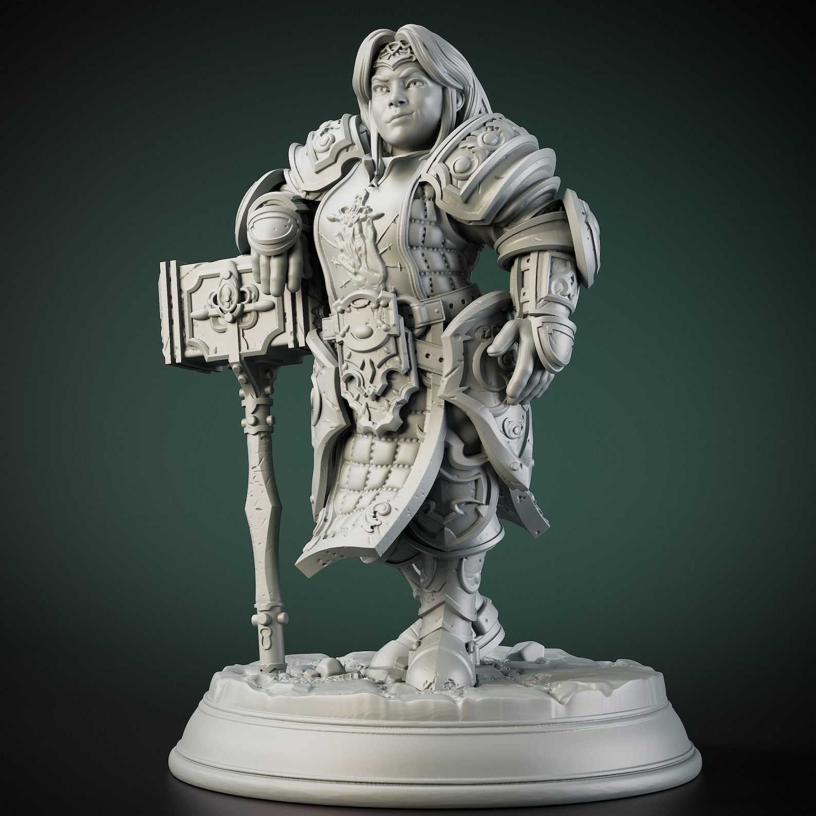 Female Dwarf Miniature, great Home Decor and Gift for Dungeons and ...