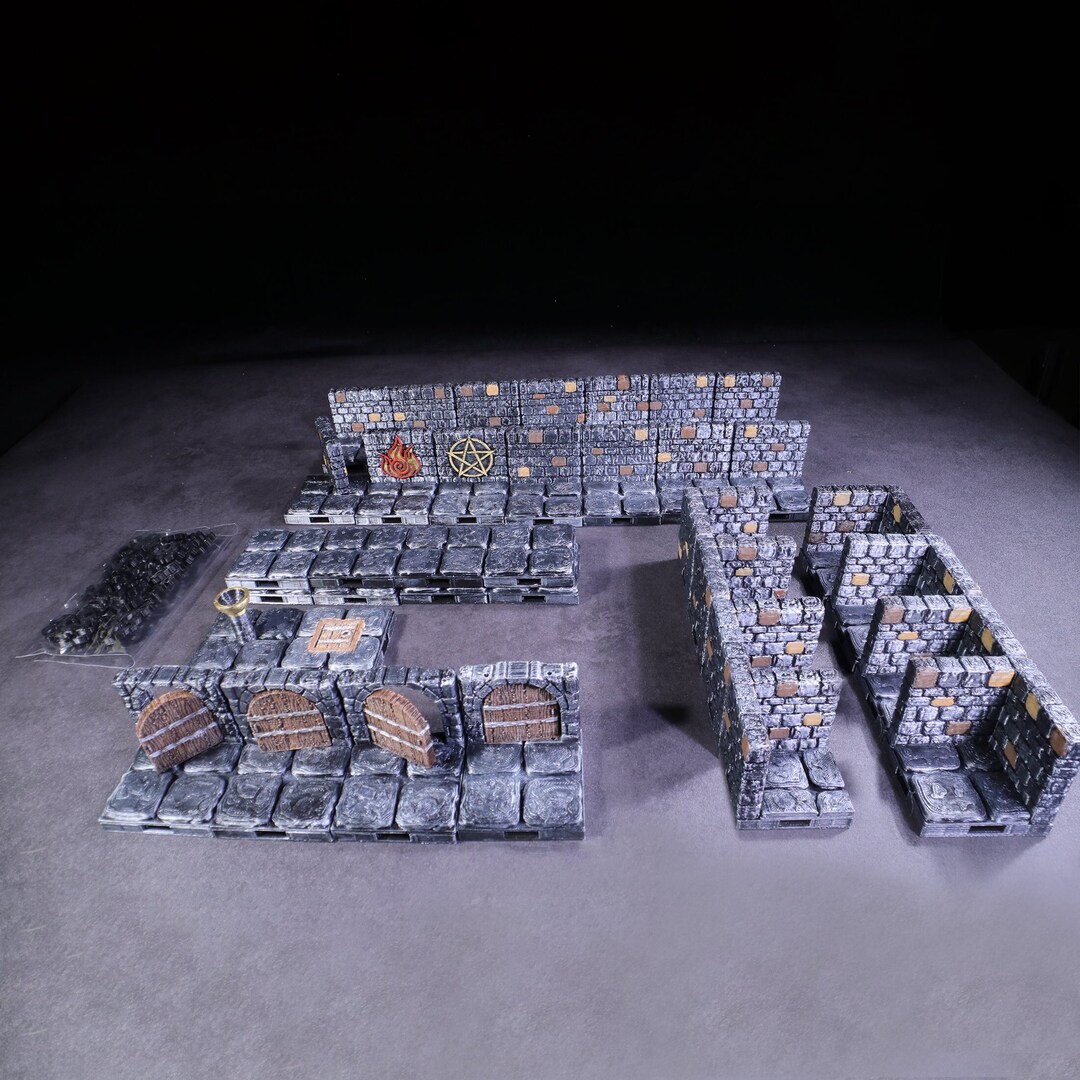 Dungeon Tiles Starter Set Openlock Dnd Dungeon Terrain Pathfinder RPG ...