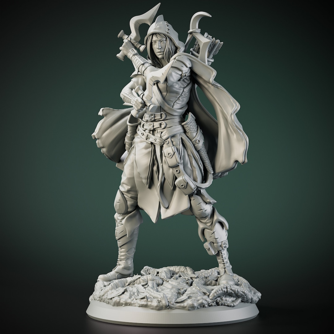 Female Ranger Miniature, Gloom Stalker Ranger, Human Miniature Bring ...