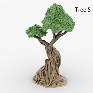 Dnd Tree Terrain, Gnarly Tree Wargaming Tabletop Scatter Terrain ...