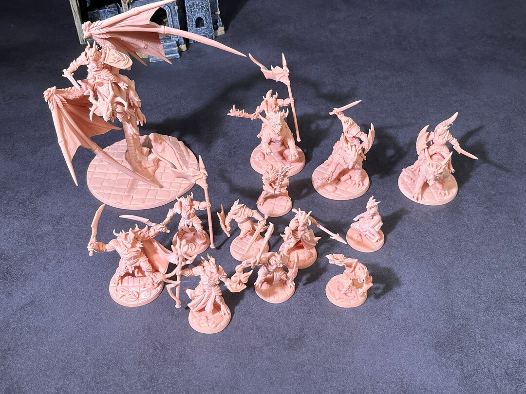 Dnd Miniatures Set Dragonguard, Dungeons and Dragons, Tabletop Gaming ...