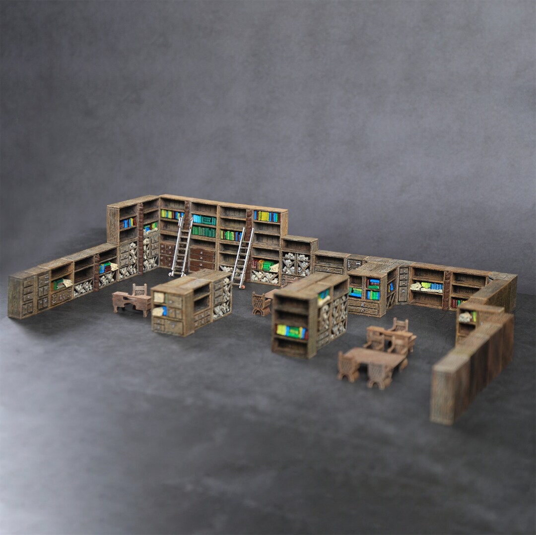 Dnd Terrain Library Furniture Miniature Wargaming Pathfinder D&D ...