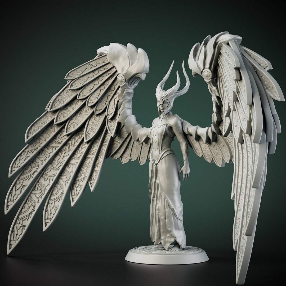 Valkyrie Miniature, 3d Printed Resin Miniature for Tabletop Rpgs ...