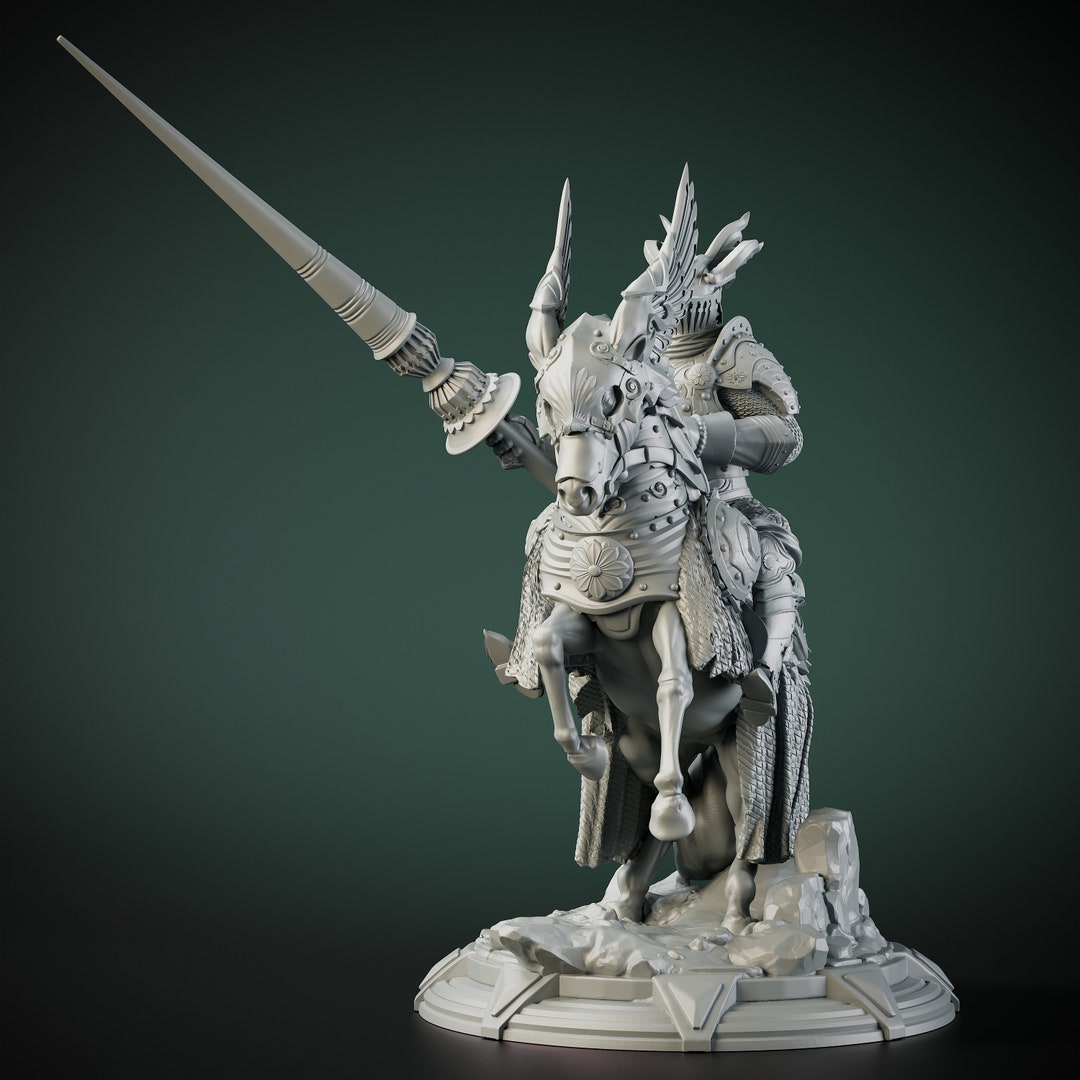 3d Printed Knight Miniature for Tabletop Rpgs | Dungeons and Dragons ...