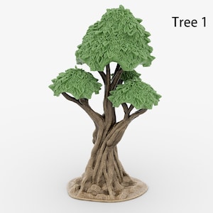 Dnd Tree Terrain, Gnarly Tree Wargaming Tabletop Scatter Terrain ...