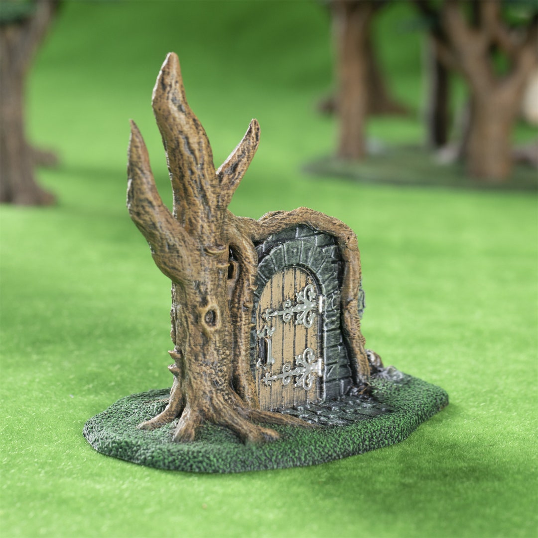 3D Printed Door in the Tree for D&D, Dungeons and Dragons Pathfinder ...