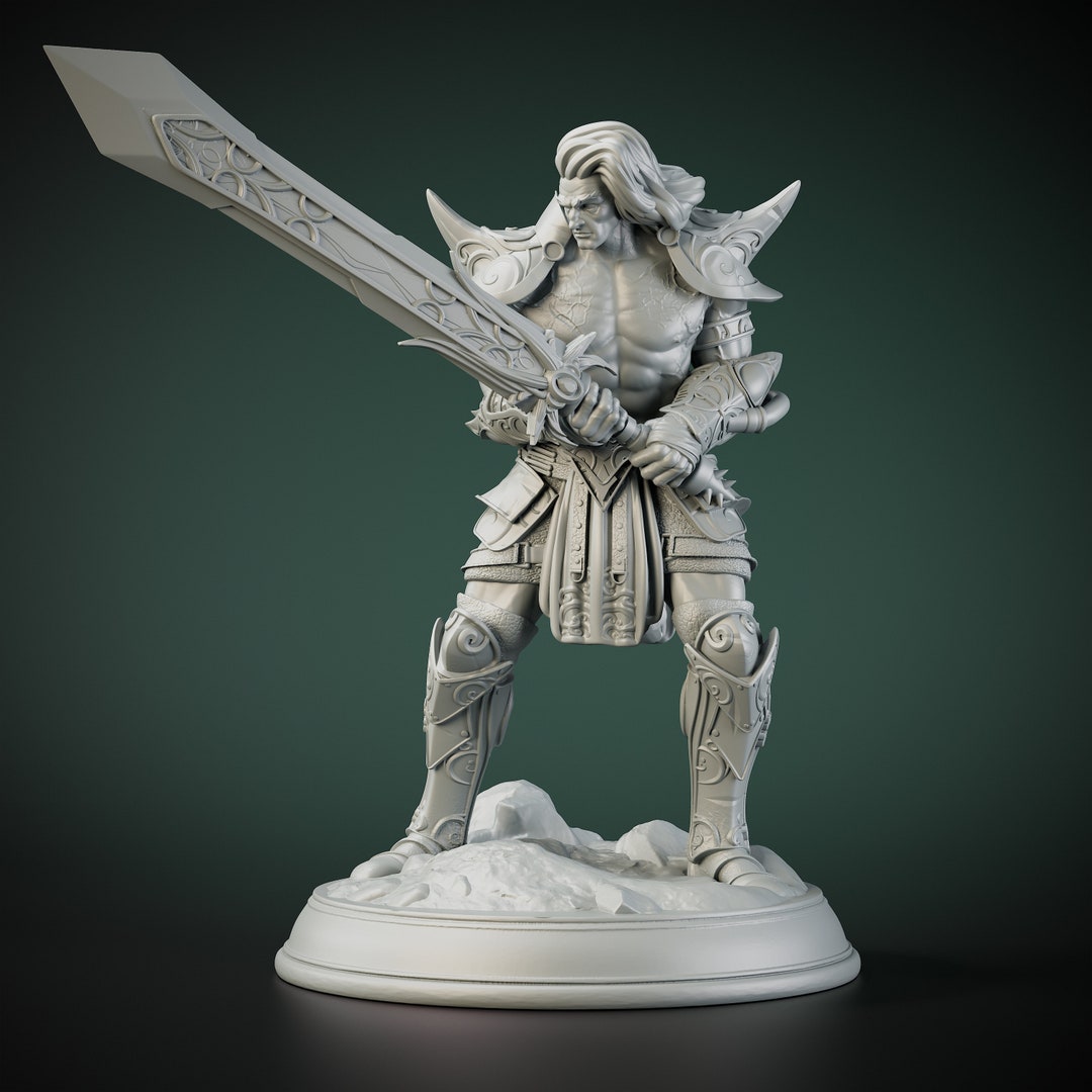 Barbarian Miniature, 28mm/32mm Miniature, Human Miniature-perfect for ...