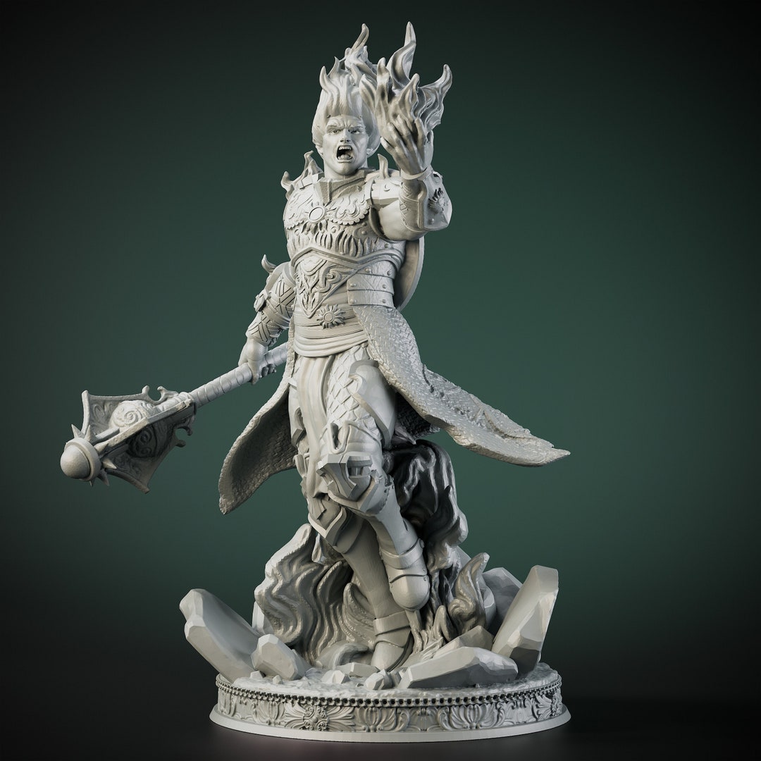 Human Cleric Miniature, 3d Printed Resin Miniature for Tabletop Rpgs ...