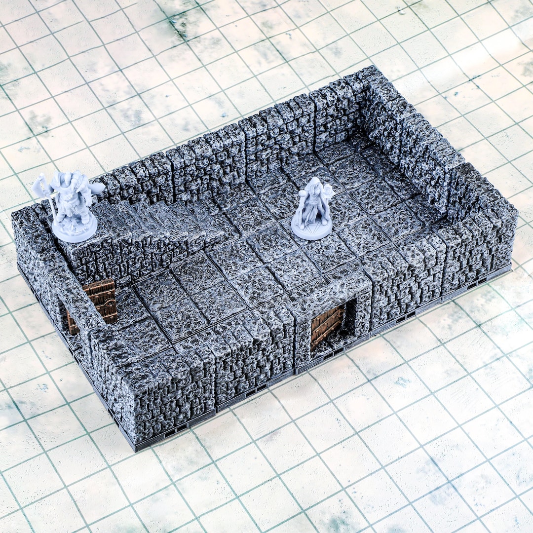 DND Dungeon Tiles Set, Dragonlock Tile, 3D Printed DND Terrain for ...