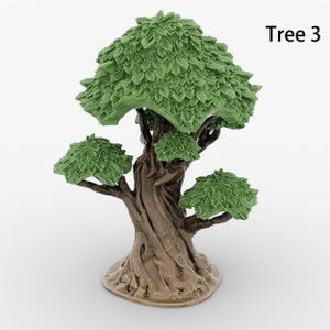 Dnd Tree Terrain, Gnarly Tree Wargaming Tabletop Scatter Terrain ...