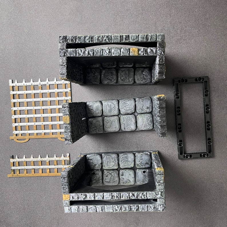 Castle Stone Gatehouse Tiles DND Pathfinder RPG Game Dungeon and ...