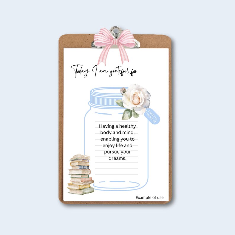 Printable Gratitude Jar - Mindfulness & Manifestation Practice, Instant ...