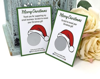 Santa Scratch Cards - Etsy