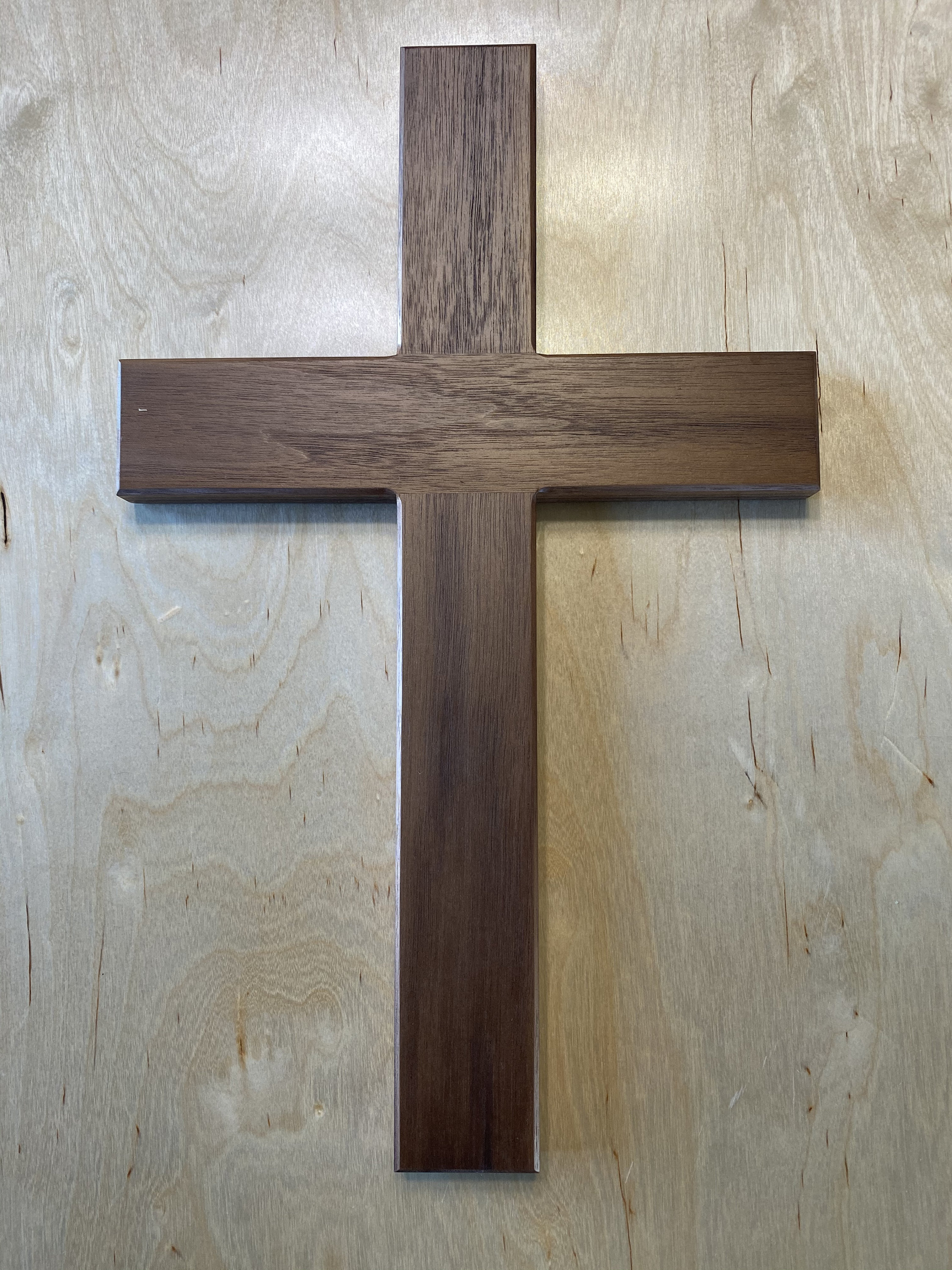 Wood Cross Walnut 16” - Etsy