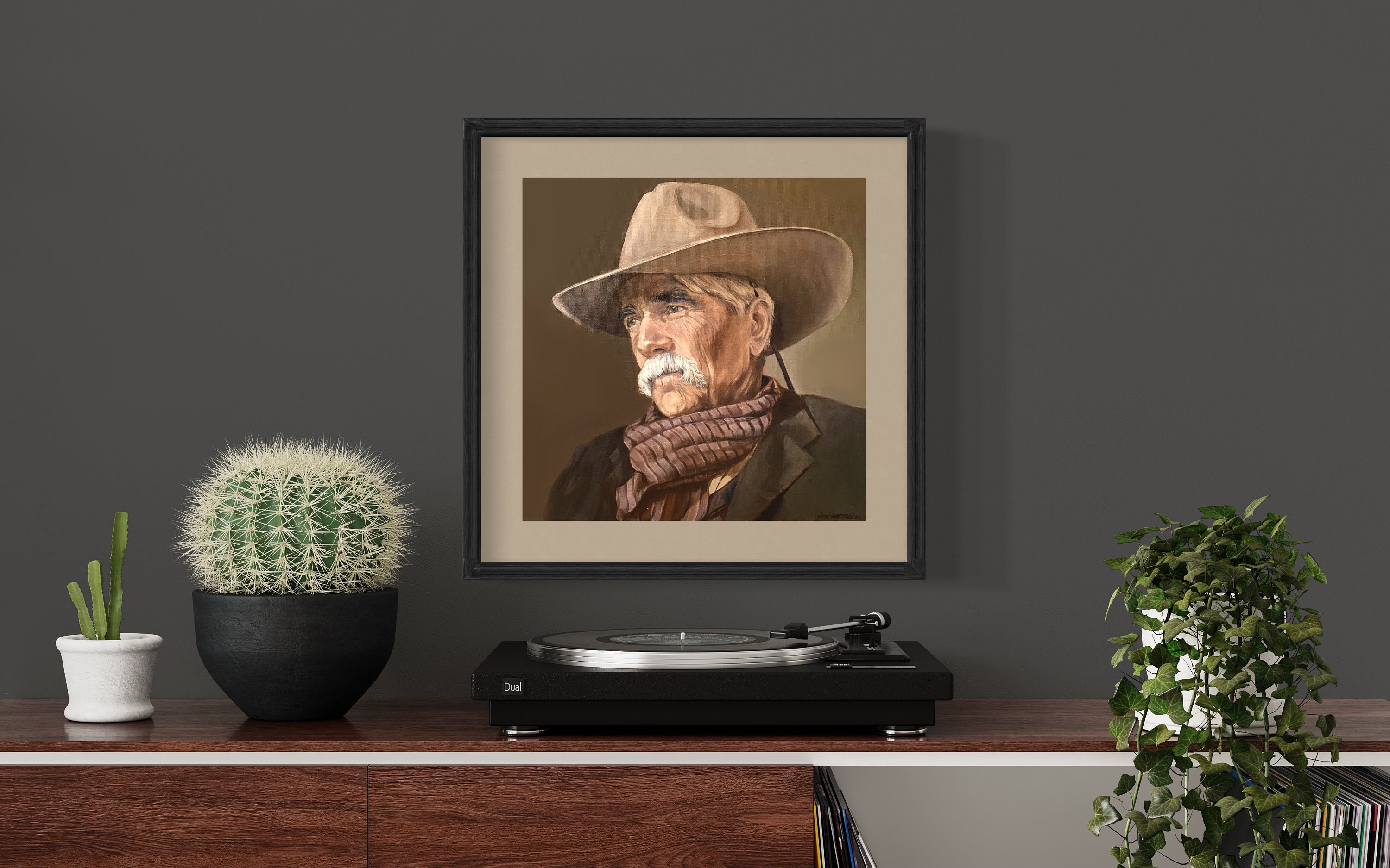 Sam Elliot, Print of a Painting 14”x14”wall Decor - Etsy