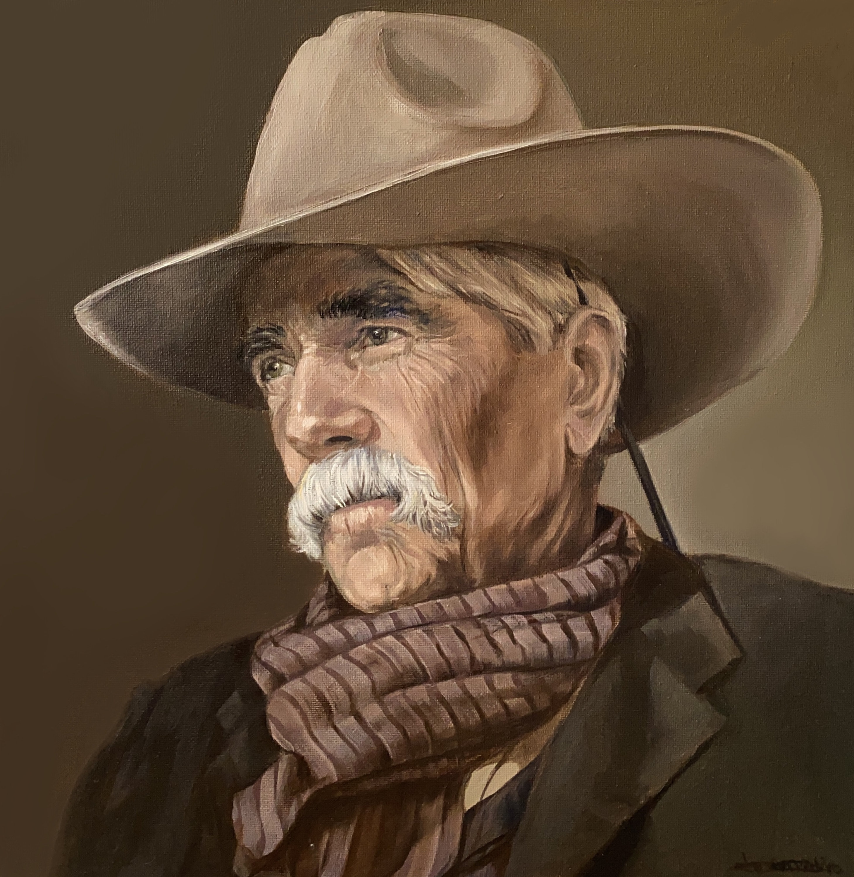 Sam Elliot, Print of a Painting 14”x14”wall Decor - Etsy